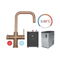 China 5 in 1 Chrome Hot Cold Boiling Chilled Sparkling Kitchen Faucet Filter Mixer Water Tap for sale