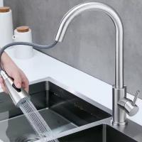 China Brass Construction Lizhen Kitchen Water Tap with Pull Out Sprayer and CLASSIC Style for sale