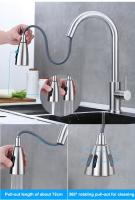China Brass Construction Lizhen Kitchen Water Tap with Pull Out Sprayer and CLASSIC Style for sale