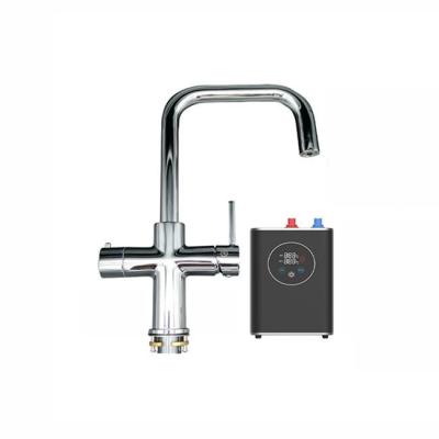 China 3 in 1 Kitchen Faucet Filter Mixer for Hot Cold Boiling Chilled Water Tap in Chrome for sale