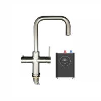 China 3 in 1 Kitchen Faucet Filter Mixer for Hot Cold Boiling Chilled Water Tap in Chrome for sale