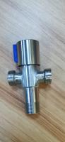 China Stainless Steel 90 Degree 1/2 Brass Double Hole Angle Valve for Bathroom Kitchen Toilet for sale