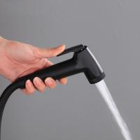 China Injection Molding ABS Toilet Bidet Sprayer Gun Handheld Black Bidet Shower 2021 Product for sale