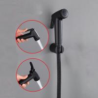 China Injection Molding ABS Toilet Bidet Sprayer Gun Handheld Black Bidet Shower 2021 Product for sale