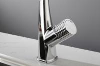 China Lizhen-Hwa.Con Single Handle Brass Wash Bathroom Faucet with Good Polishing Chrome Finish for sale
