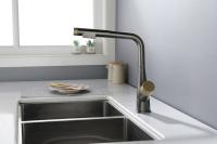 China Lizhen-Hwa.Con Pull Out Kitchen Filtered Faucet Dual Sprayer Water Tap Sink 3-way Filter Mixer Tap for Water for sale