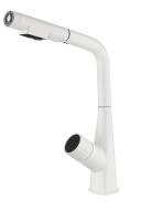 China Modern Kitchen Sink Mixer Taps with Pull Out Spray and Single Handle Copper Faucet for sale