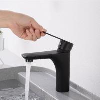 China Hot Cold Water Function 2024 Lizhen Hwa-Vic Brass Black Basin Faucet for Luxury Bathroom for sale