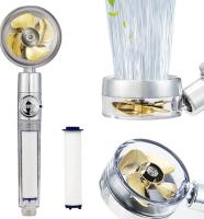 China 8cm 6cm Chrome Surface Finishing Pressure Shower Spray Head for Bathroom No Slide Bar for sale