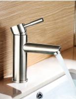 China Lizhen Hwa Stainless Steel Bathroom Vanity with Single Handle Faucet and Modern Sink for sale