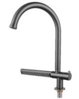 China 304 Stainless Steel Single Hole Rain Waterfall Kitchen Sink Faucet Deck Mounted Style for sale