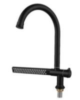 China 304 Stainless Steel Single Hole Rain Waterfall Kitchen Sink Faucet Deck Mounted Style for sale