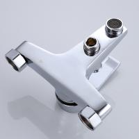China Zinc Alloy Chrome Finish Bathroom Bathtub Mixer Shower Faucet with Hot and Cold Water for sale