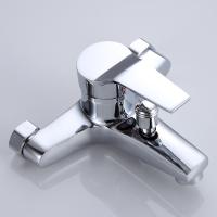 China Zinc Alloy Chrome Finish Bathroom Bathtub Mixer Shower Faucet with Hot and Cold Water for sale