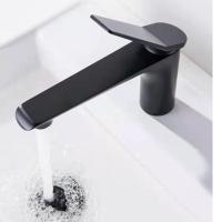 China Bathroom Water Saving Wash Basin Faucet For Modern Single Handle Brass Lavatory Sink Taps for sale