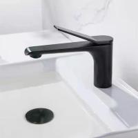 China Bathroom Water Saving Wash Basin Faucet For Modern Single Handle Brass Lavatory Sink Taps for sale