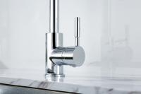 China Modern Design Ceramic Valve Core Infrared Touchless Sensor Brass Faucet for Kitchen for sale