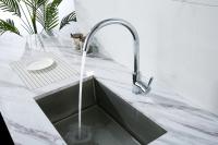 China Modern Design Ceramic Valve Core Infrared Touchless Sensor Brass Faucet for Kitchen for sale