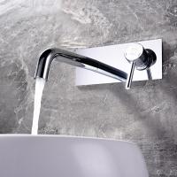 China Metallic Bathroom Sink Tap Hot and Cold Copper Basin Faucet for Under Counter Washbasin for sale