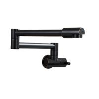 China Kitchen Sink Faucet Blackened Chrome-plated Folding Taps and Faucet Shower for Bathroom for sale