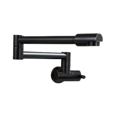 China Kitchen Sink Faucet Blackened Chrome-plated Folding Taps and Faucet Shower for Bathroom for sale