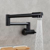 China Kitchen Sink Faucet Blackened Chrome-plated Folding Taps and Faucet Shower for Bathroom for sale