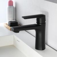 China Black Basin Faucet Bathroom Wash Basin Water Tap Brass Kitchen Faucet 32mm Valve Seat for sale