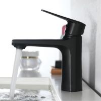 China Black Basin Faucet Bathroom Wash Basin Water Tap Brass Kitchen Faucet 32mm Valve Seat for sale