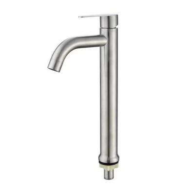 China 304 Stainless Steel Wall Mounted Kitchen Sink Tap with Modern Style and Hot/Cold Water for sale