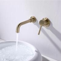 China Basin Faucet Waterfall Single Hole Cold Hot Water Tap Black Brass Wall Mixer Tap for sale
