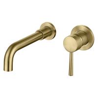 China Basin Faucet Waterfall Single Hole Cold Hot Water Tap Black Brass Wall Mixer Tap for sale