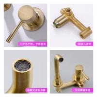 China Basin Faucet Waterfall Single Hole Cold Hot Water Tap Black Brass Wall Mixer Tap for sale