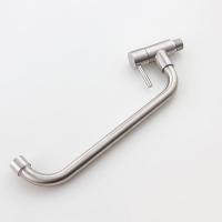 China Brushed Stainless Steel Single Cold Quick Opening Faucet for In-Wall Vegetable Basin for sale