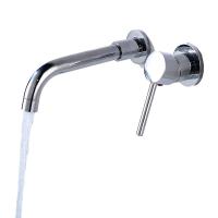 China Avialable OEM and ODM Modern Chrome Wall Mount Basin Faucet for Easy Installation for sale