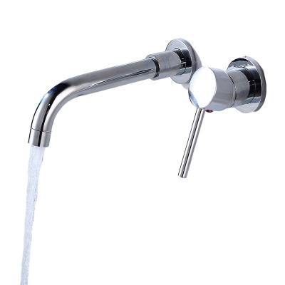 China Avialable OEM and ODM Modern Chrome Wall Mount Basin Faucet for Easy Installation for sale