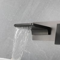 China Hotel Bathroom Basin Faucet Wall Mounted with Design Water Mixer Taps and Brass Material for sale