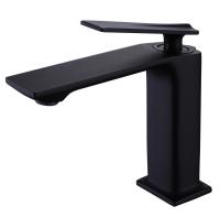 China Black Copper Faucet for Sink Massage Spray Pattern Included Stylish Design for sale