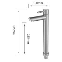 China Single Handle Controls Cold Water Wall Mounted Kitchen Faucet with Universal Mount for sale