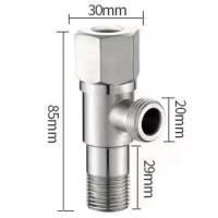 China Modern Bathroom Toilet Faucet Mixer Control Angle Brushed Color Two-Way 304 Angle Valve for sale