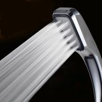 China Stylish 300 Holes ABS Chrome Plated Hand Held Shower Head Spray for Family Bathroom for sale