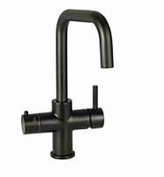 China Europe Like 2in 1 Black Kitchen Faucet with Hot Cold Mixer and Bubble Water Function for sale