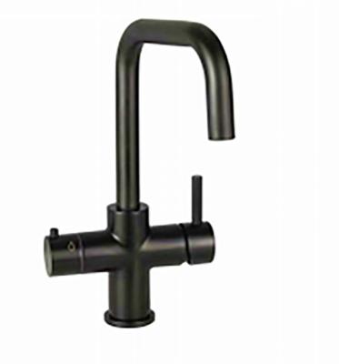 China Europe Like 2in 1 Black Kitchen Faucet with Hot Cold Mixer and Bubble Water Function for sale
