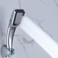 China Stylish 300 Holes ABS Chrome Plated Hand Held Shower Head Spray for Family Bathroom for sale