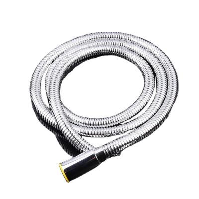 China Stainless Steel Double Lock Shower Hose with Brass Nut 80-200cm Length and Chrome Build for sale