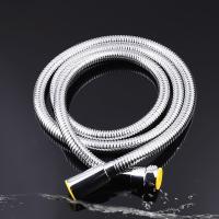 China Stainless Steel Double Lock Shower Hose with Brass Nut 80-200cm Length and Chrome Build for sale