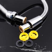 China Stainless Steel Double Lock Shower Hose with Brass Nut 80-200cm Length and Chrome Build for sale