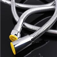 China Stainless Steel Double Lock Shower Hose with Brass Nut 80-200cm Length and Chrome Build for sale