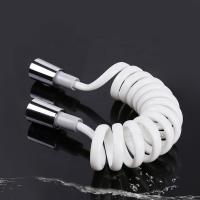 China Modern Style 1.5m Bidet Hose with Retractable Spring Tube and Copper Head for sale