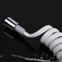 China Modern Style 1.5m Bidet Hose with Retractable Spring Tube and Copper Head for sale
