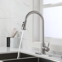 China Instant Boiling Water Tap Pull Out Kitchen Sink Faucet with Single Hole Installation for sale